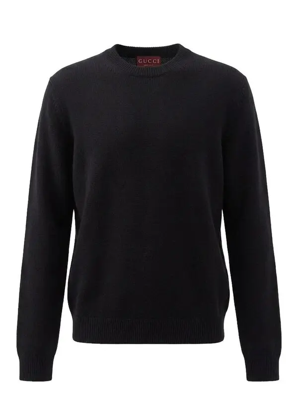 Gucci Crewneck Knit Sweater - Black