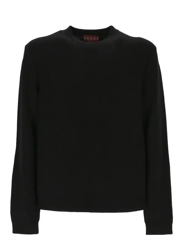 Gucci Crewneck Knit Sweater - Black