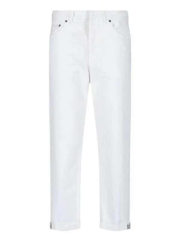 Dior Straight-leg Cropped Jeans - White