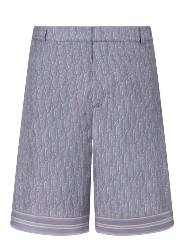 Dior Oblique Bermuda Shorts - Gray