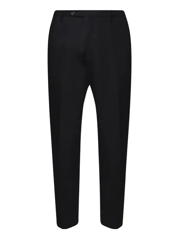 MICHAEL COAL Tailored Zip Closure Pants - Black