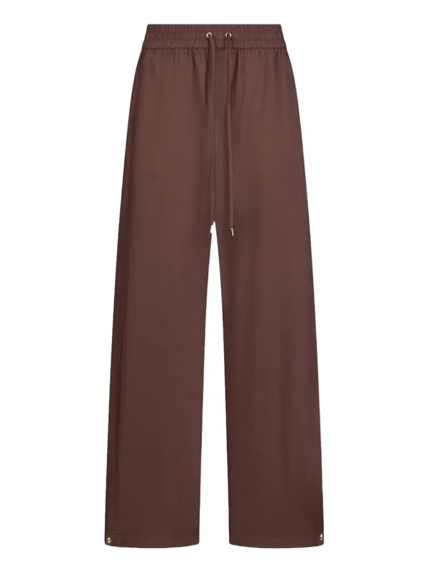 Liu Jo Wide Leg Trousers With Slit Details - Mud