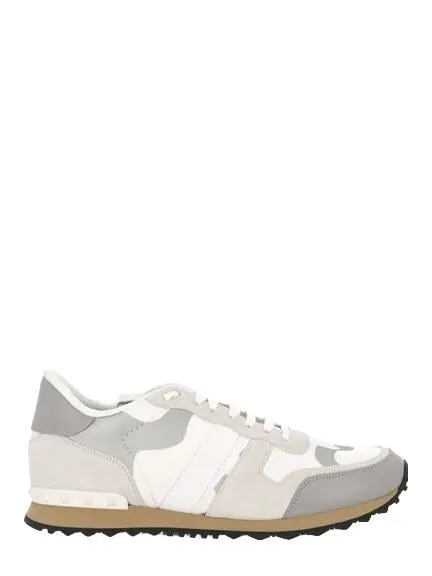 Valentino Garavani Rockrunner Camouflage Lace-up Sneakers - White