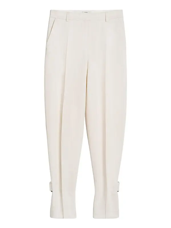 TOTEME Slouch Trousers With Buckled Ankle Detail - True Color