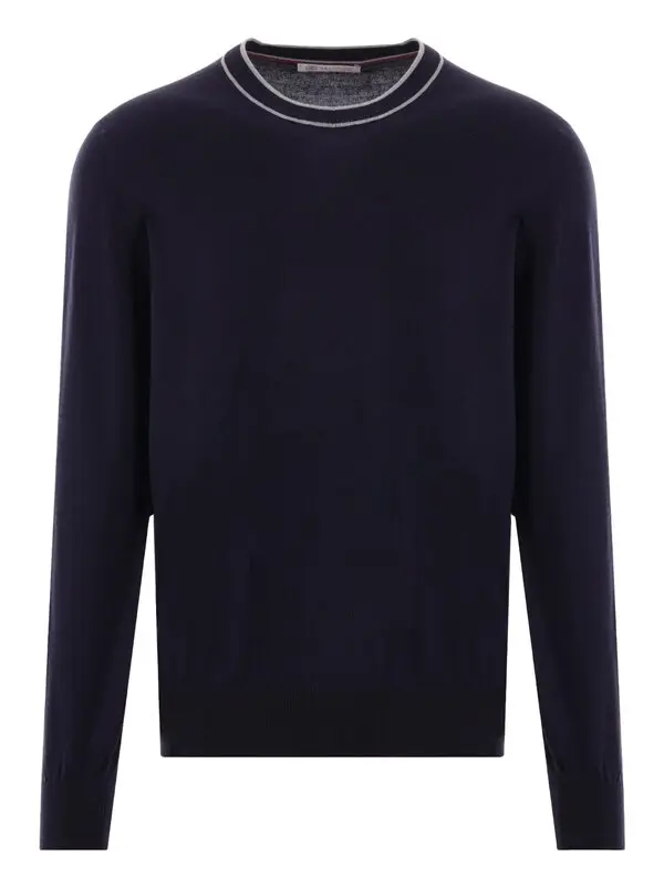 Brunello Cucinelli Crewneck Knitted Jumper - Black