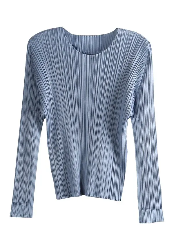 PLEATS PLEASE BY ISSEY MIYAKE Monthly Colors December Cardigan - Blue