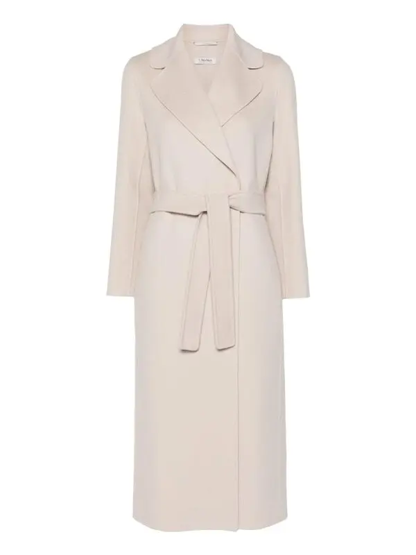 Max Mara Long Sleeved Belted Coat - Hazel