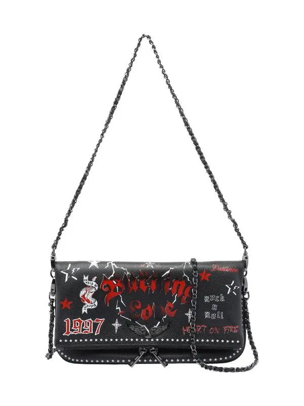 Zadig&Voltaire Flap Shoulder Bag - Black