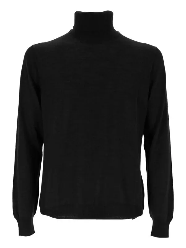 GRAN SASSO Long Sleeve High Neck Jumper - Black