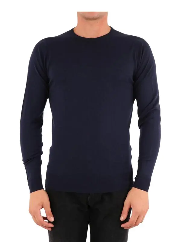 John Smedley Lundy Crew Neck Knitwear - Black
