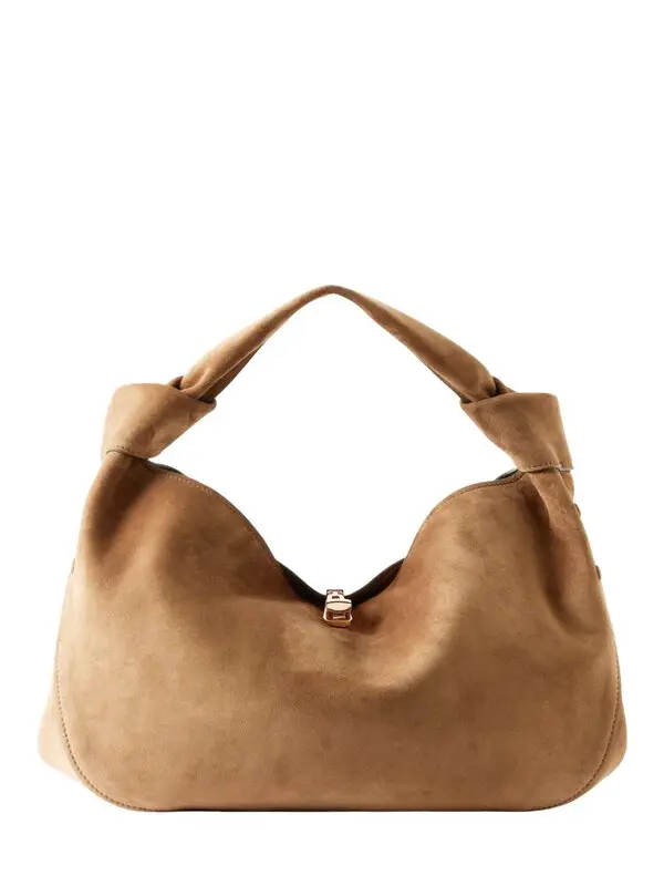 Gabriela Hearst Knotted Shoulder Bag - Brown