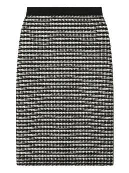 Tory Burch Jacquard Knit Pencil Skirt - Black