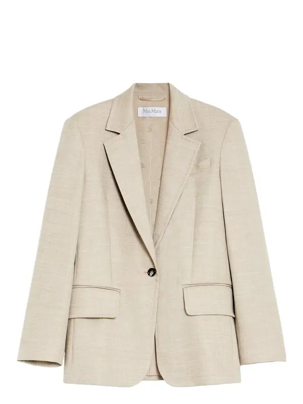 Max Mara Rosi Single-breasted Jacket - Beige