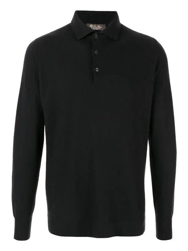 Loro Piana Slim Polo Shirt - Black