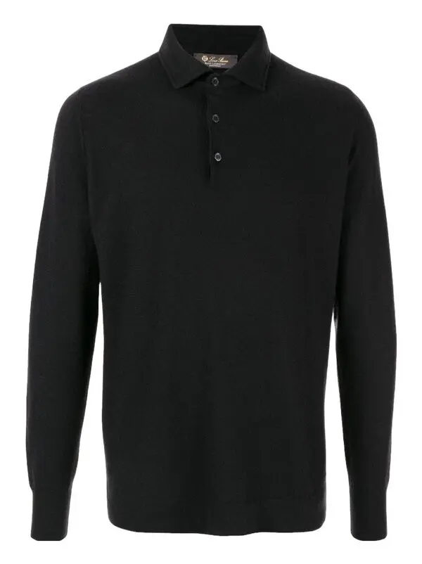 Loro Piana Slim Polo Shirt - Black