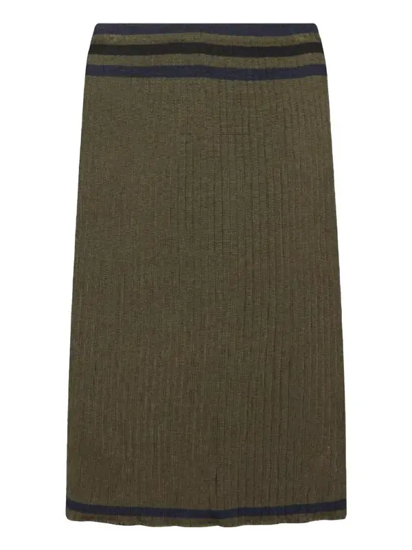 Prada Ribbed Elastic Waist Skirt - No