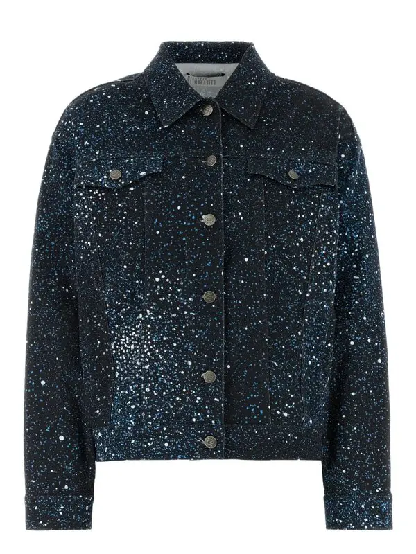 Giuseppe Di Morabito Printed Denim Jacket - Black