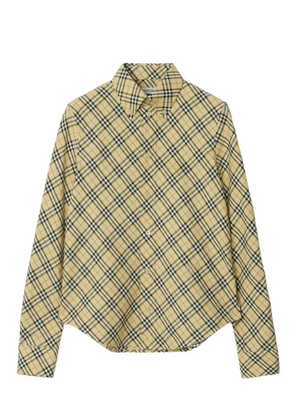 Burberry Long-sleeved Checked Shirt - Granule