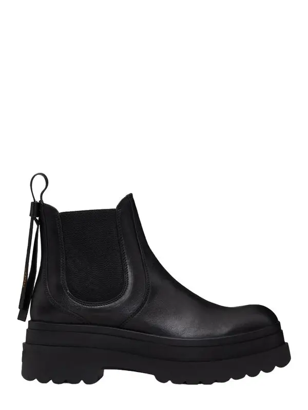 Red Valentino Chelsea Ankle Boots With Bow Detailing - Black