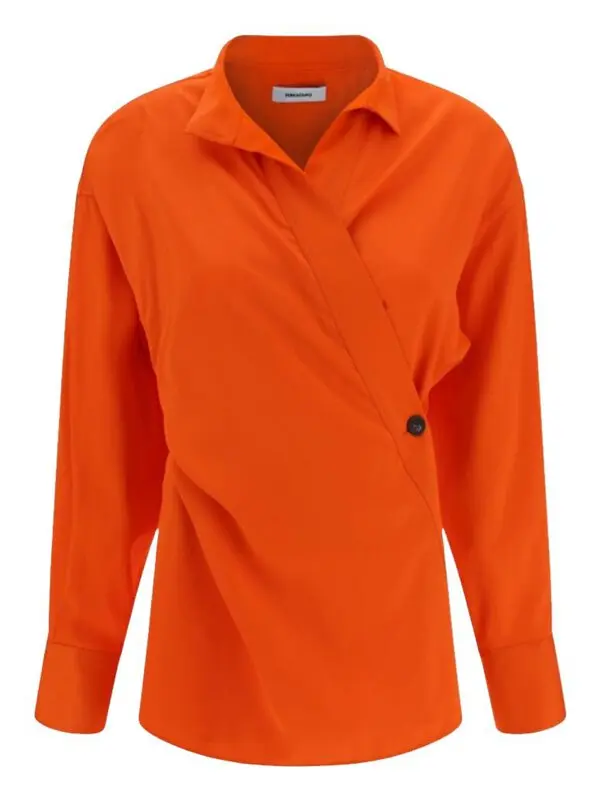 FERRAGAMO Long Sleeve Shirt - Orange