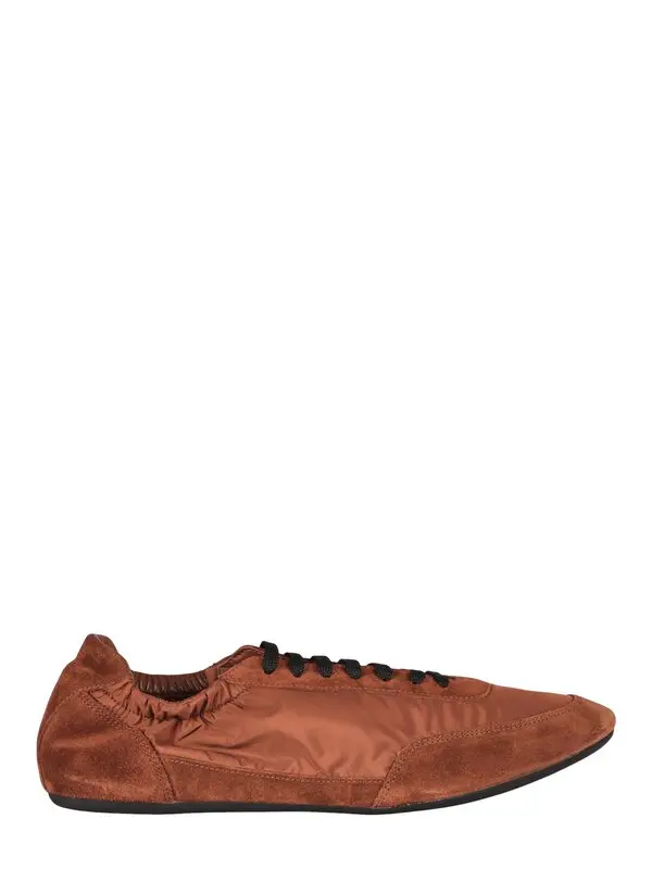 Prada Panelled Sneakers - Brown