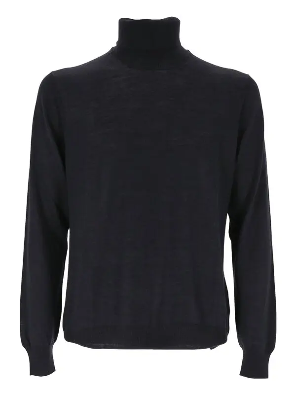 GRAN SASSO Long Sleeve High Neck Jumper - Black
