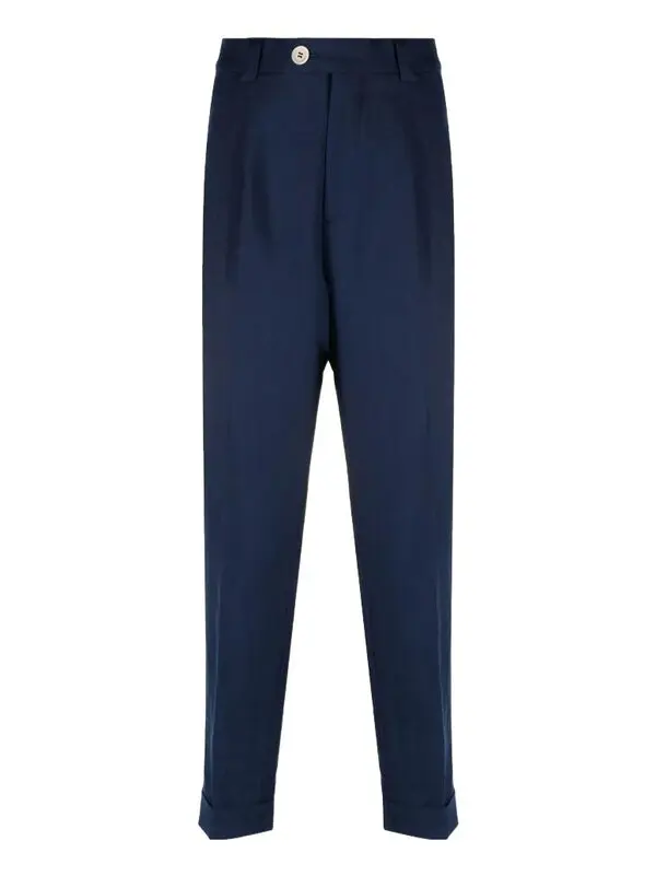 Brunello Cucinelli Cropped Tailored Trousers - Blue
