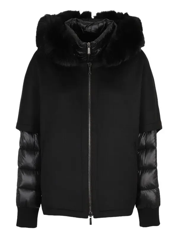 MOORER Pegaso-cwr Hooded Down Jacket - Black