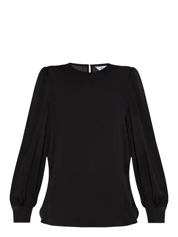 Max Mara Robina Crewneck Long-sleeved Shirt - Black