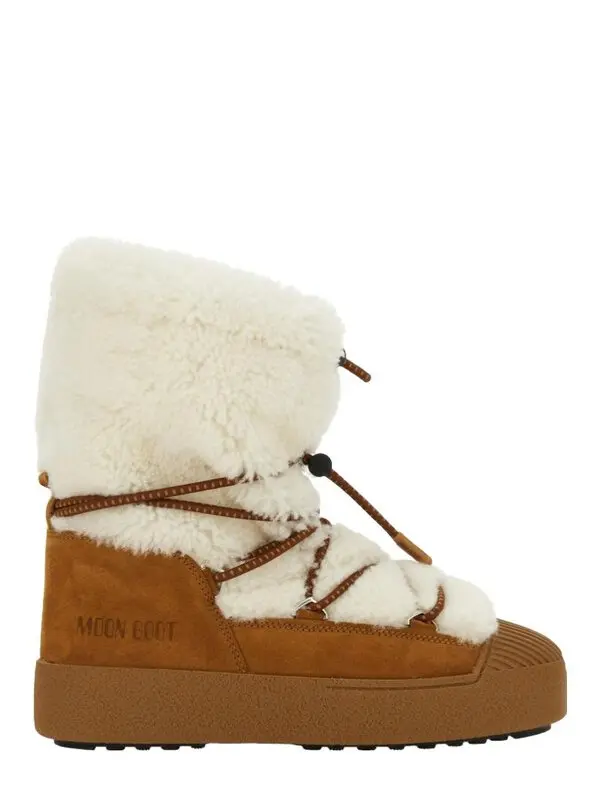Moon Boot Ltrack Polar Shearling Boots - Brown