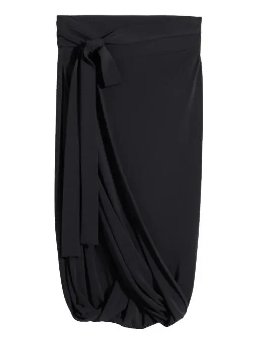 LEMAIRE Wrap Skirt - Black