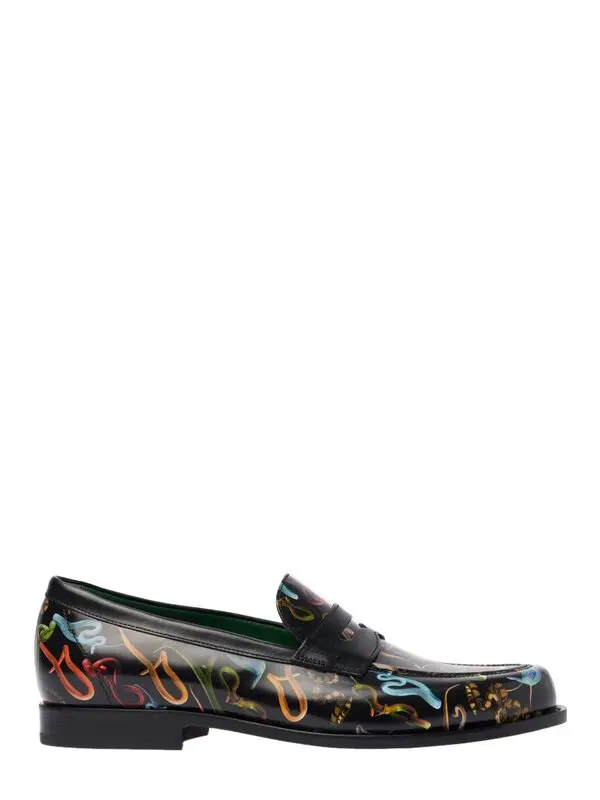 SCAROSSO Snakes Storm Loafers - Black