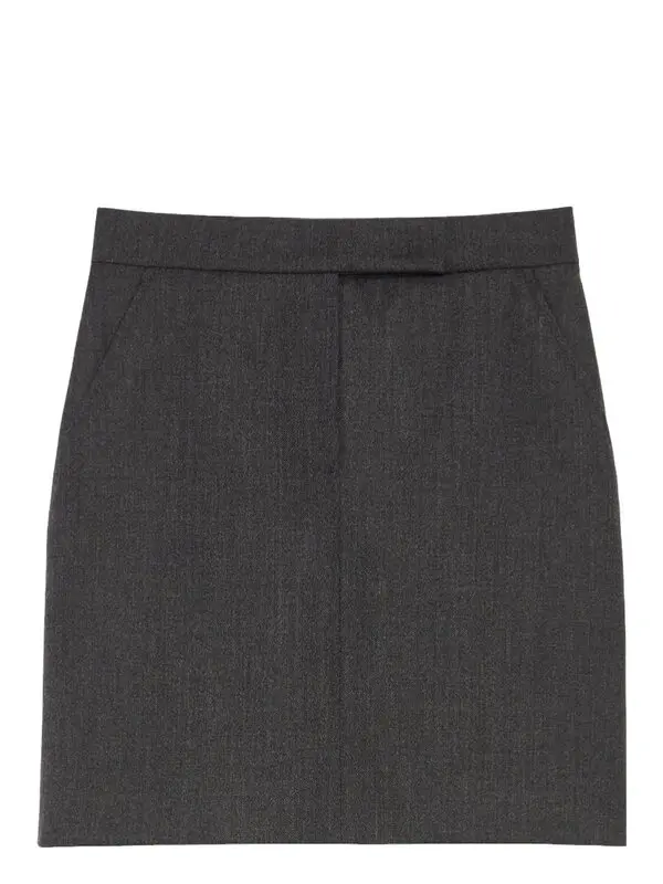 Max Mara Sondalo Mini Skirt - Dark Gray