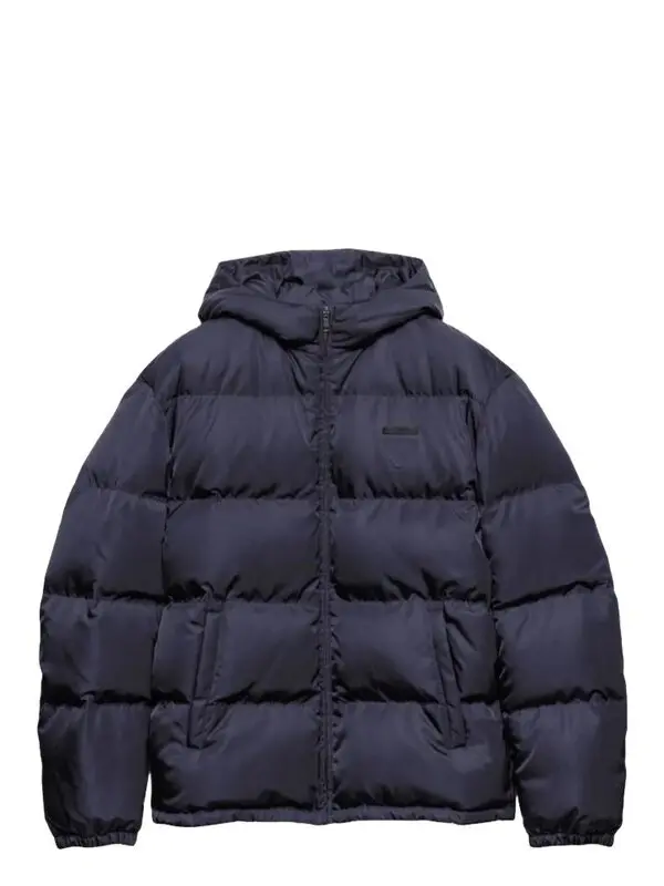 Prada Hooded Padded Jacket - Blue