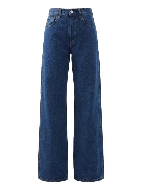 Gucci High Waist Baggy Jeans - Blue