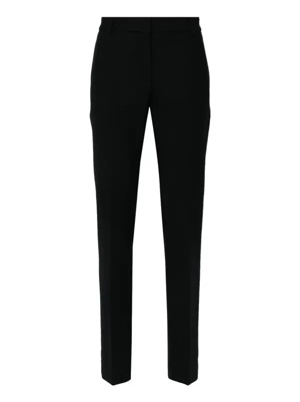 TOTEME Belt-loop Crease Pants - Black