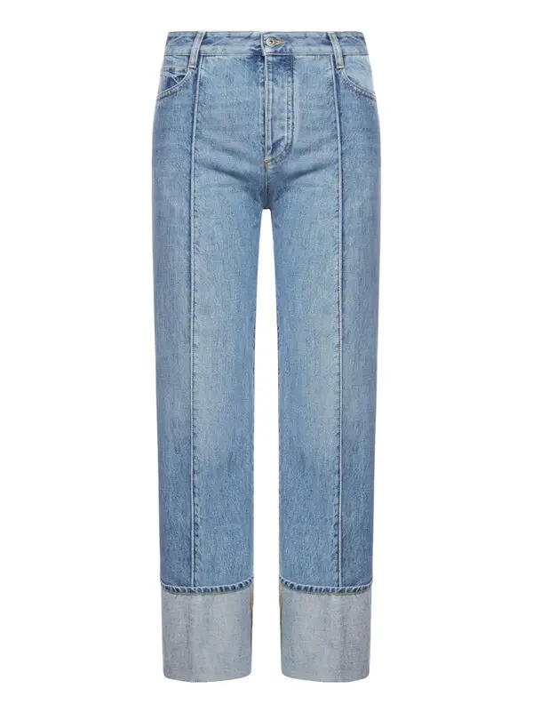 Bottega Veneta Curved Shape Vintage Jeans - Medium Blue