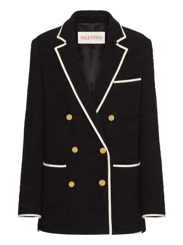 Valentino Garavani Double-breasted Blazer - Black