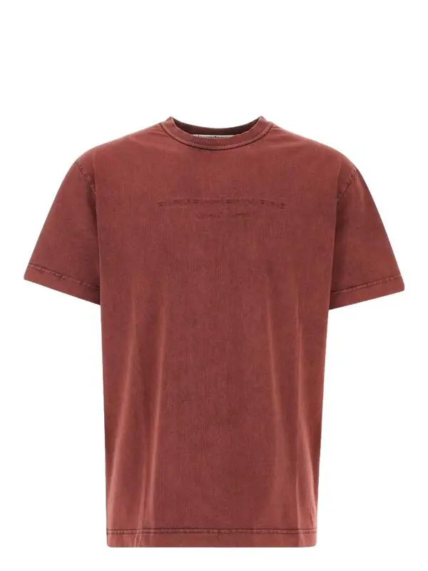 Alexander Wang Crewneck Short-sleeved T-shirt - Red