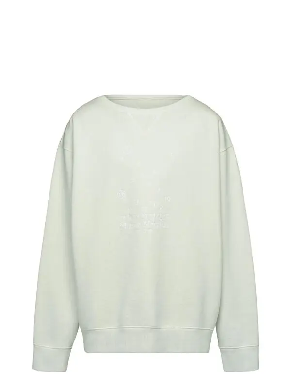 MAISON MARGIELA Numeric Logo Sweatshirt - Green