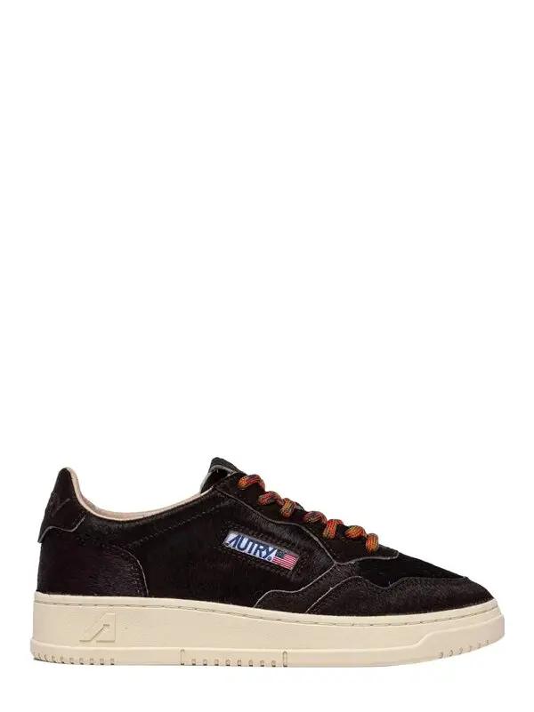 AUTRY Medalist Pony-hair Sneakers - Chocolate Brown