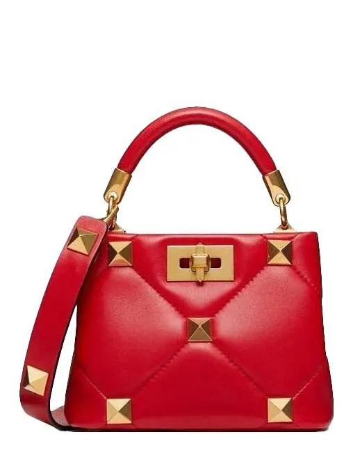 Valentino Garavani Roman Stud Tote Bag - Red