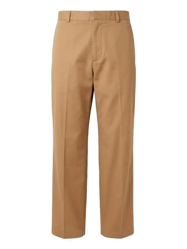 Gucci Twill Straight Leg Trousers - Nude