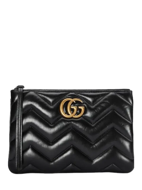 Gucci Gg Marmont Clutch Bag - Black