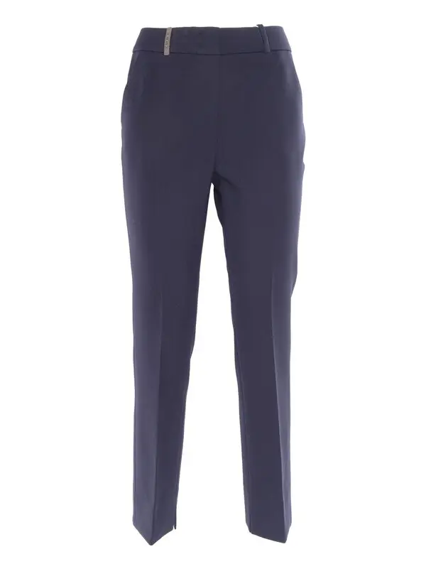 Peserico Slim Fit Chino Pants - Blue