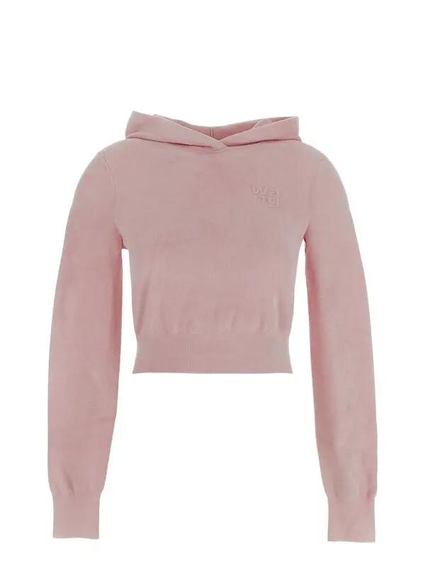 Alexander Wang Cropped Hoodie - Pink