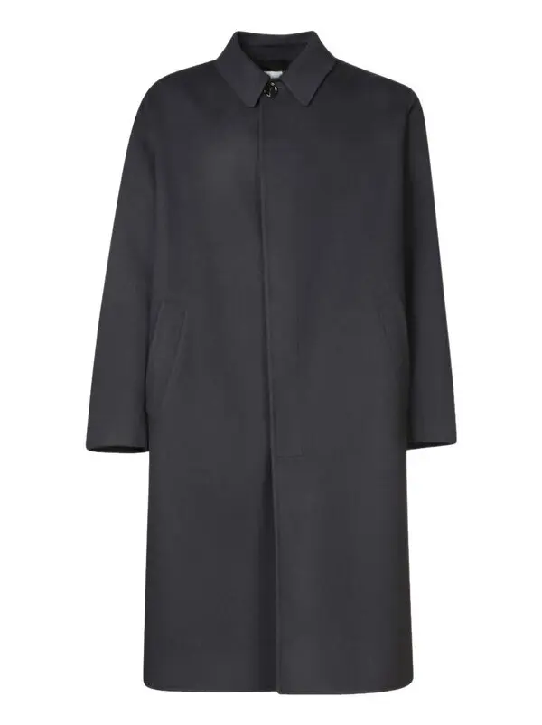 LARDINI Straight Hem Coat - Black