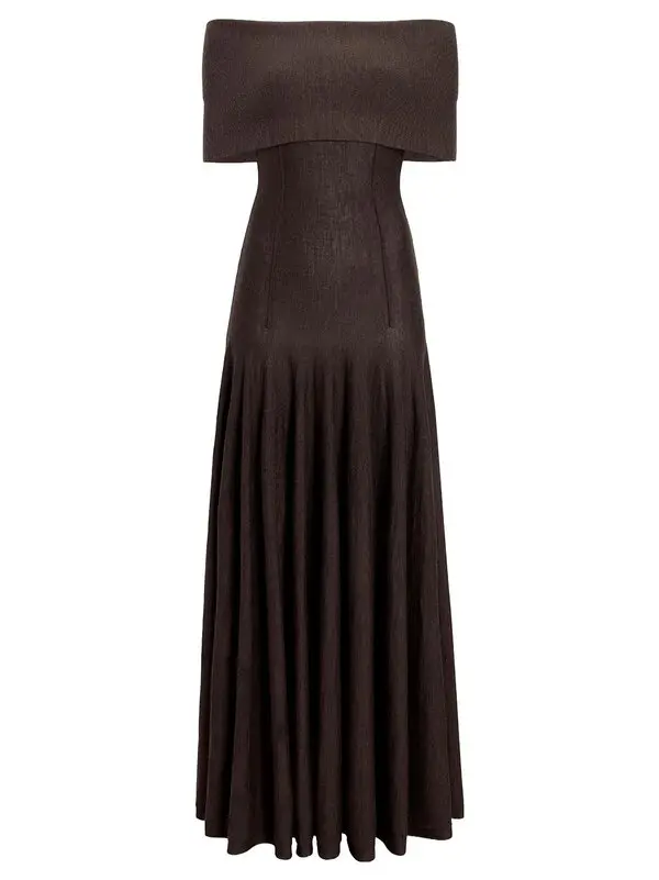 Khaite Ava Maxi Dress - Black