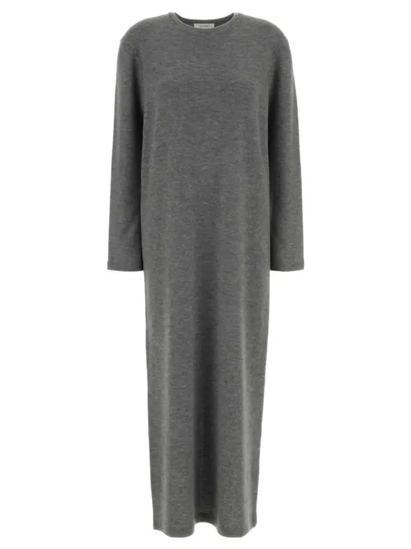 THE ROW Alina Cashmere Maxi Dress - Grey