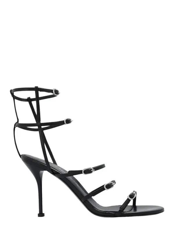 Alexander McQueen Strappy Buckled Stiletto Sandals - Black